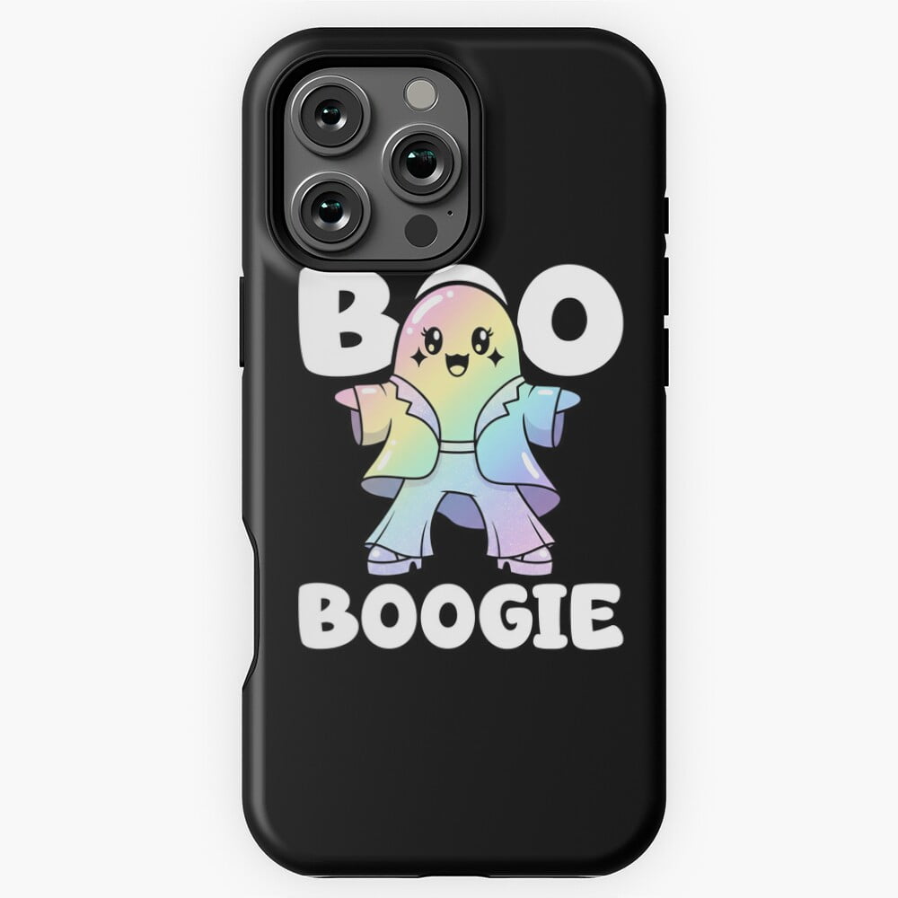 Boo Boogie Ghost Halloween Funny Phone Case for iPhone 16 15 14 13 12 ...