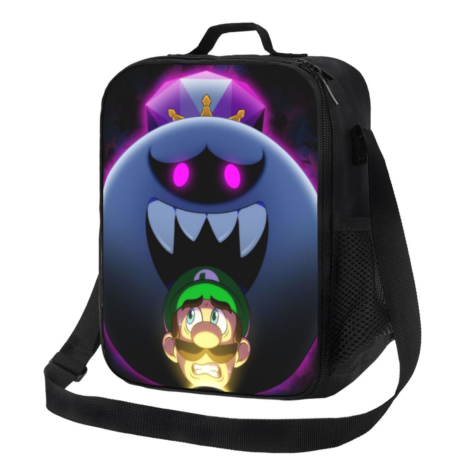 Boo Cartoon Luigi's Mansion Insulated Lunch Bag Lunch Box Lightweight ...