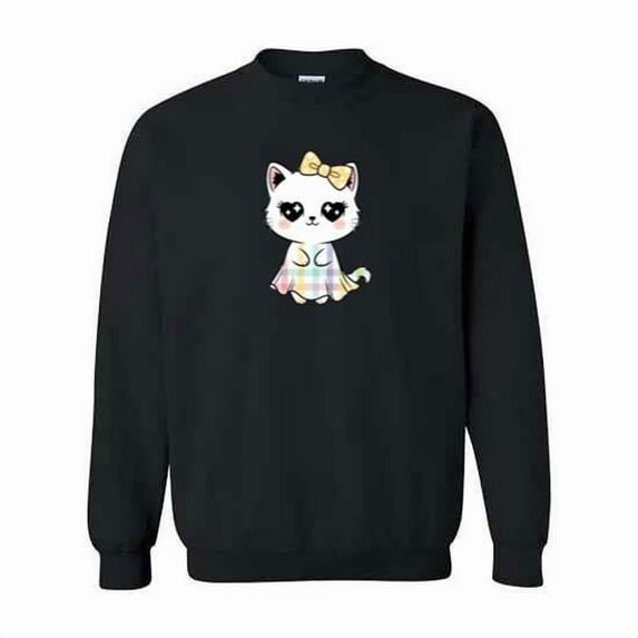 Boo Cat In Pastel Ghost Costume Funny Halloween Art Unisex Sweatshirt ...