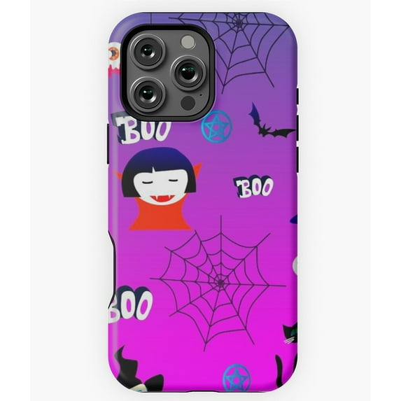 Boo Creepy Ghost Halloween Design Phone Case for iPhone 16 15 14 13 12 ...