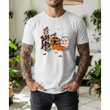 Boo Creepy Owl Pumpkin Ghost Funny Halloween Party Unisex T-Shirt, for ...