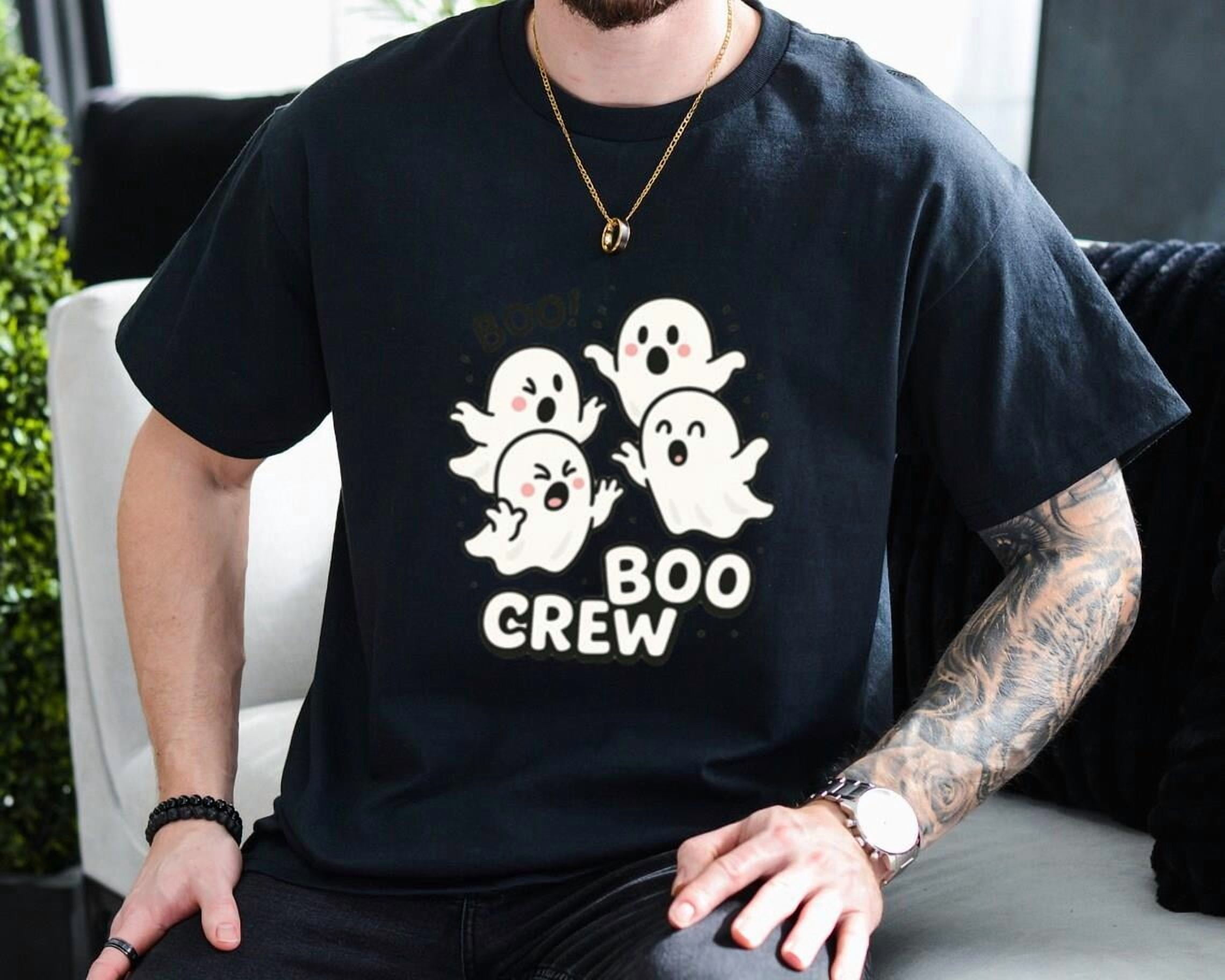 Boo Crew Cute Ghost Squad Funny Halloween Family Fun Unisex T-Shirt ...