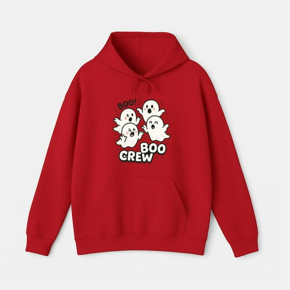 Boo Crew Cute Ghost Squad Retro Halloween Design Themed Graphic Print ...