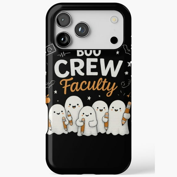 Boo Crew Faculty Cute Halloween Teacher Ghost Graphic Phone Case for ...
