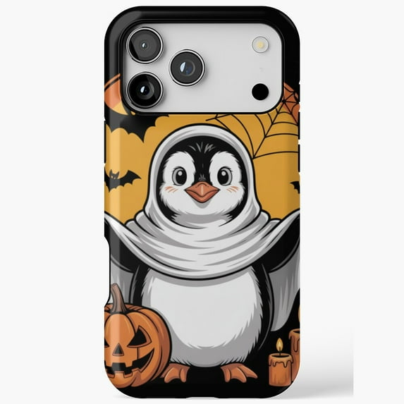Boo Crew Halloween Penguin Pumpkin Cartoon Phone Case Compatible across ...