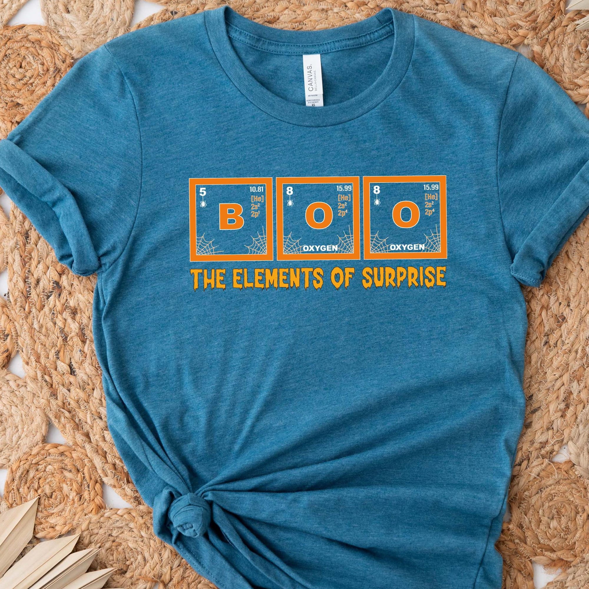 Boo Elements of Surprise Shirt Funny Science Halloween Shirt Chemistry ...
