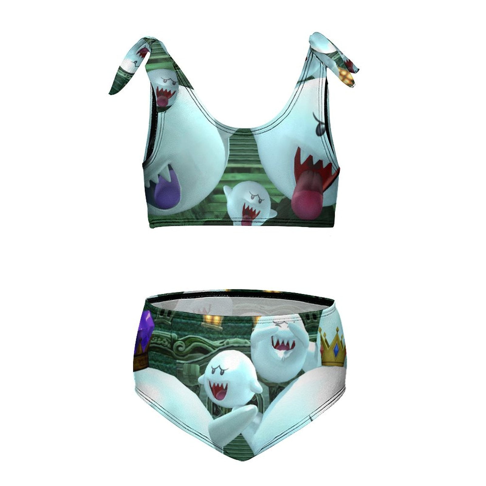 Boo Game Luigi's Mansion Kid's Swimwear Two Piece Swimsuit Summer Beach ...