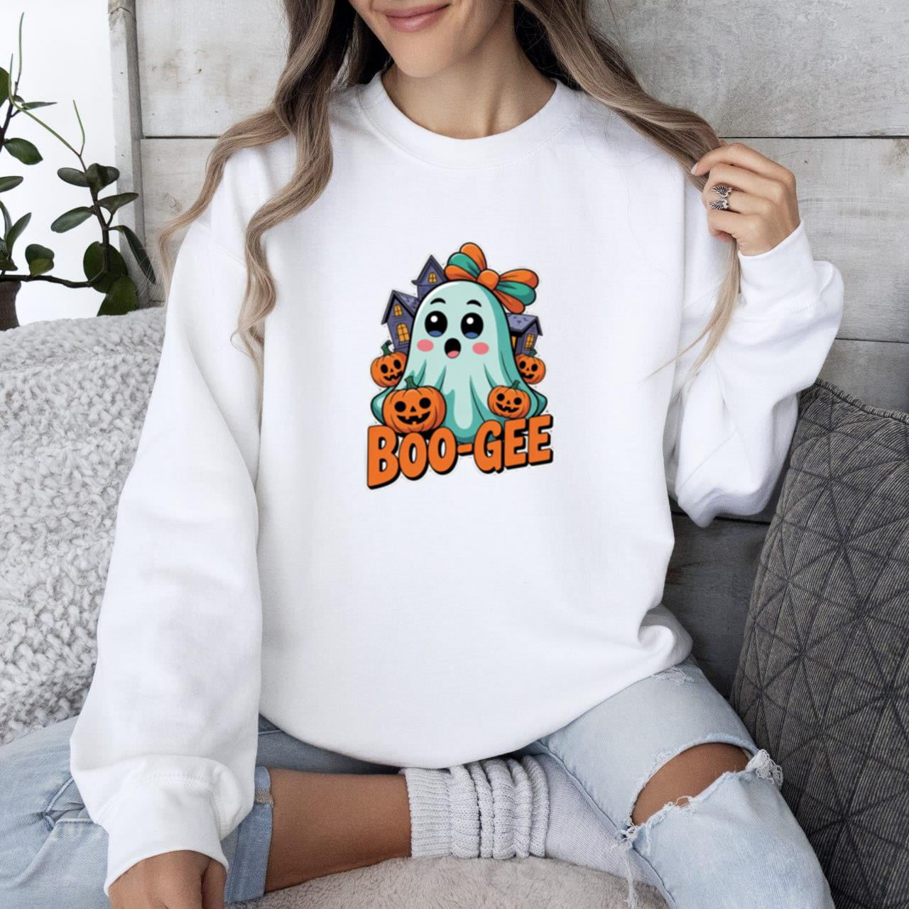 Boo Gee Cute Halloween Ghost Funny Boujee Creepy Season Costume Themed ...