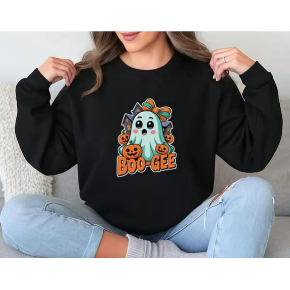 Boo Gee Cute Halloween Ghost Funny Boujee Creepy Season Costume Themed ...