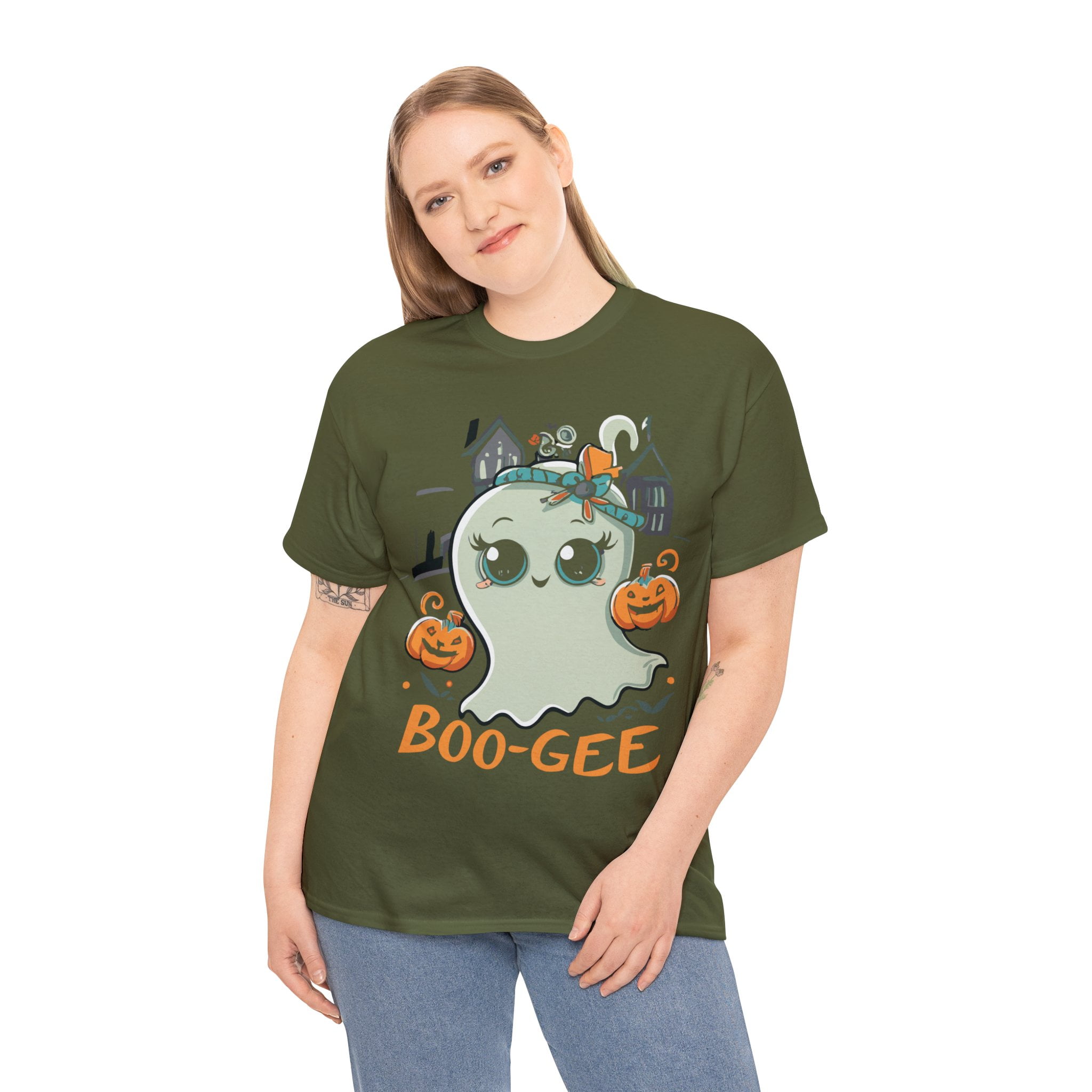 Boo Gee Cute Halloween Ghost Unisex Graphic Tee Shirt, Sizes S-5XL ...