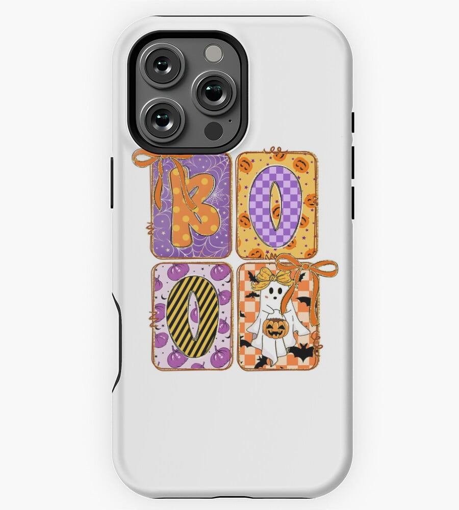Boo Ghost Halloween GA13636 Phone Case for iPhone 11 to 17 Pro Max ...