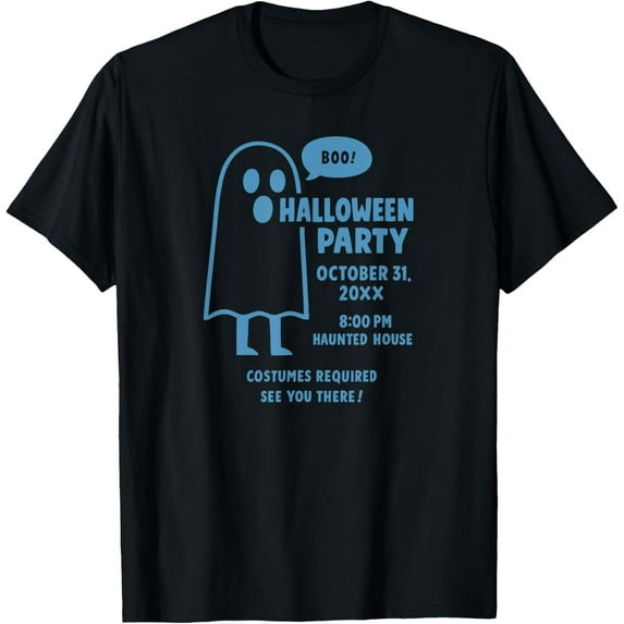 Boo Ghost Halloween Party – Retro Spooky Design T-Shirt - Walmart.com