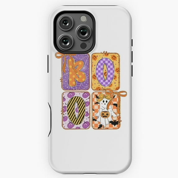 Boo Ghost Halloween Phone Case for iPhone 16 15 14 13 12 11 Pro Max ...