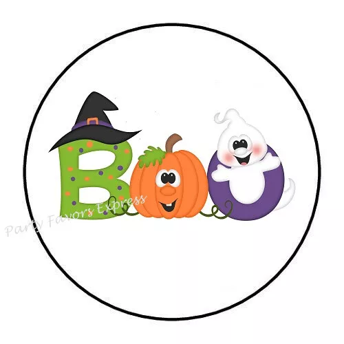 Boo Ghost Halloween Sticker Party Favors Sticker Envelope Seals Labels ...