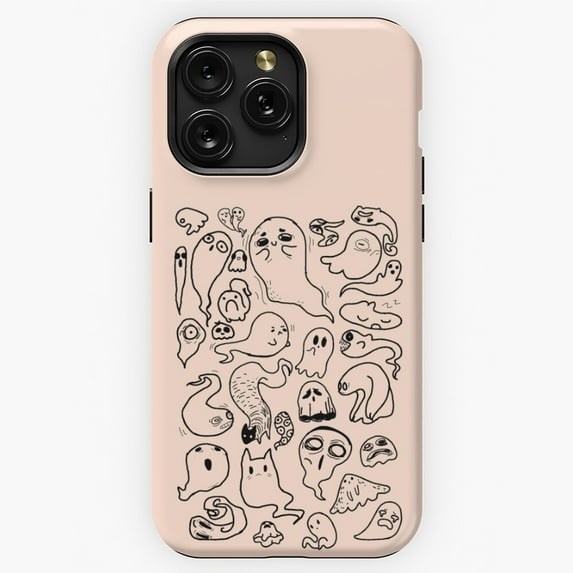 Boo Ghosts Pack Cute Cartoon Pattern iPhone Case 17 through 11 Pro Max ...
