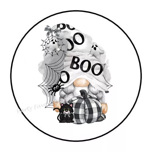 Boo Gnome Halloween Sticker Party Favors Sticker Envelope Seals Labels ...