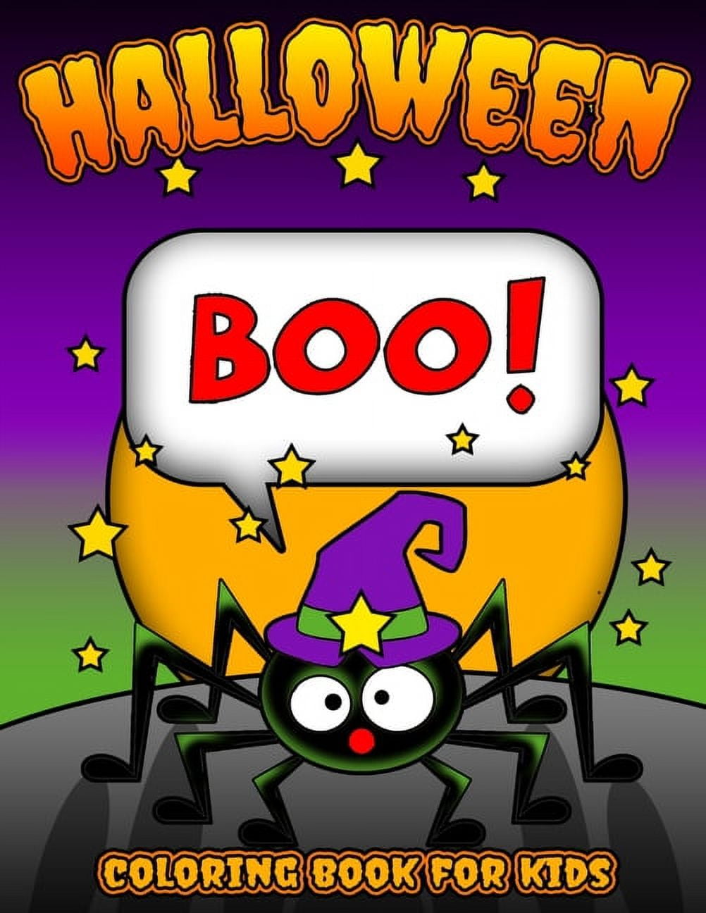 Boo! Halloween Coloring Book for Kids: Children's Halloween Themed ...
