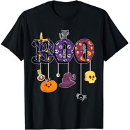 Boo T-shirt Halloween Shirts Horror Shirt Women's Spooky Tshirt Scary ...