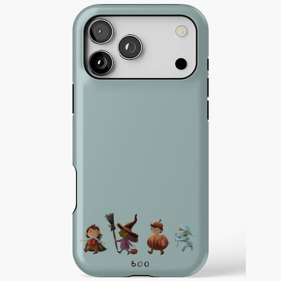 Boo Halloween Design with Cute Kids in Costume Fun Case for iPhone 11 ...