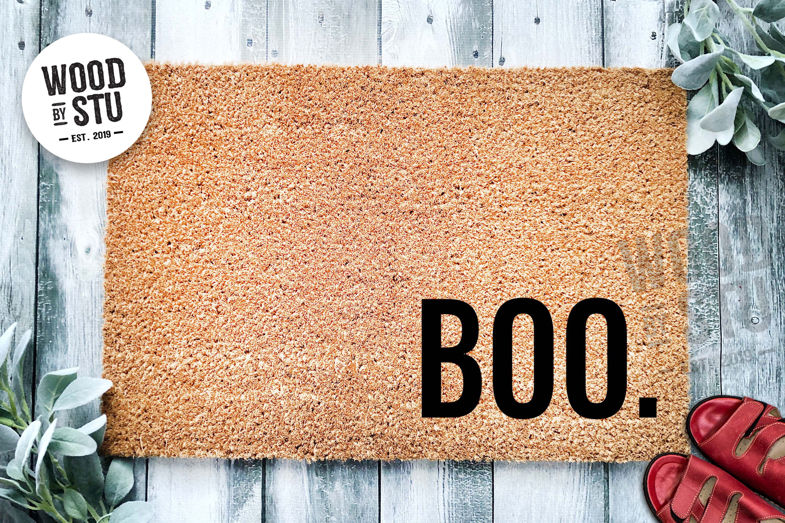 Boo Halloween Door Mat | Funny Doormat | Welcome Mat | Funny Door Mat ...