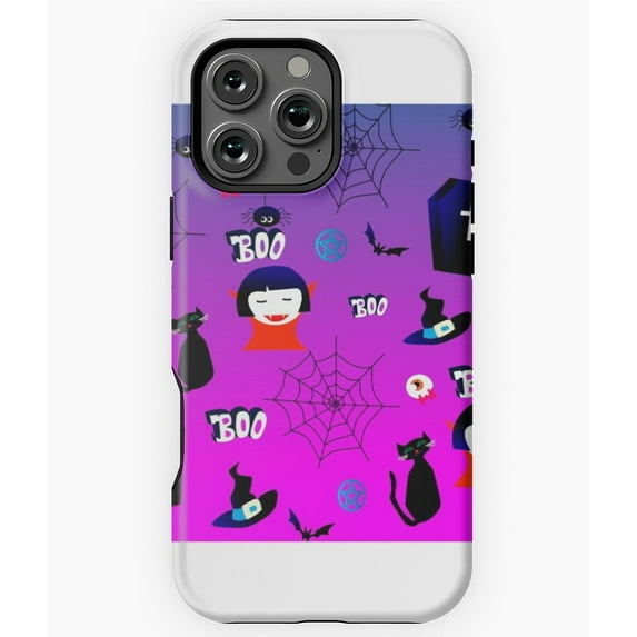 Boo Halloween Ghost Creepy Cute Phone Case for iPhone 16 15 14 13 12 11 ...