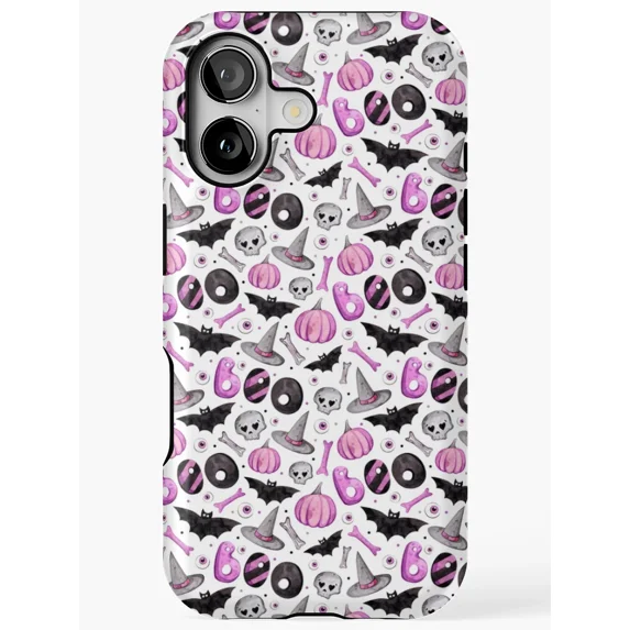 Boo Halloween Pumpkins Bats Witchy Things Phone Case for iPhone 11 12 ...