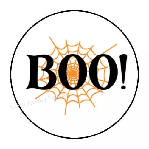 Boo Halloween Web Sticker Party Favors Sticker Envelope Seals Labels ...