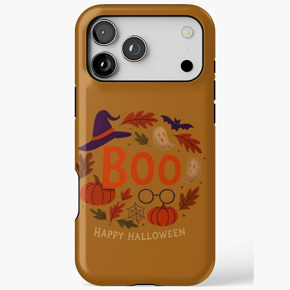 Boo Happy Halloween Friendly Ghost Creepy Greeting Case for iPhone 11 ...