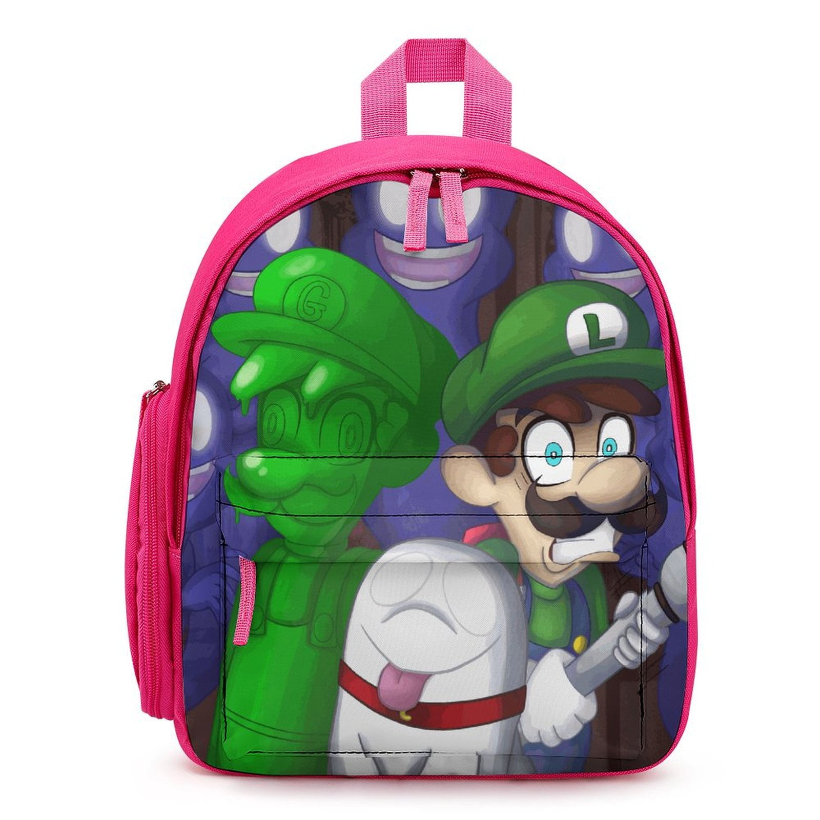 Boo Horror Luigi's Mansion Adjustable Daypack Backpack Lightweight ...