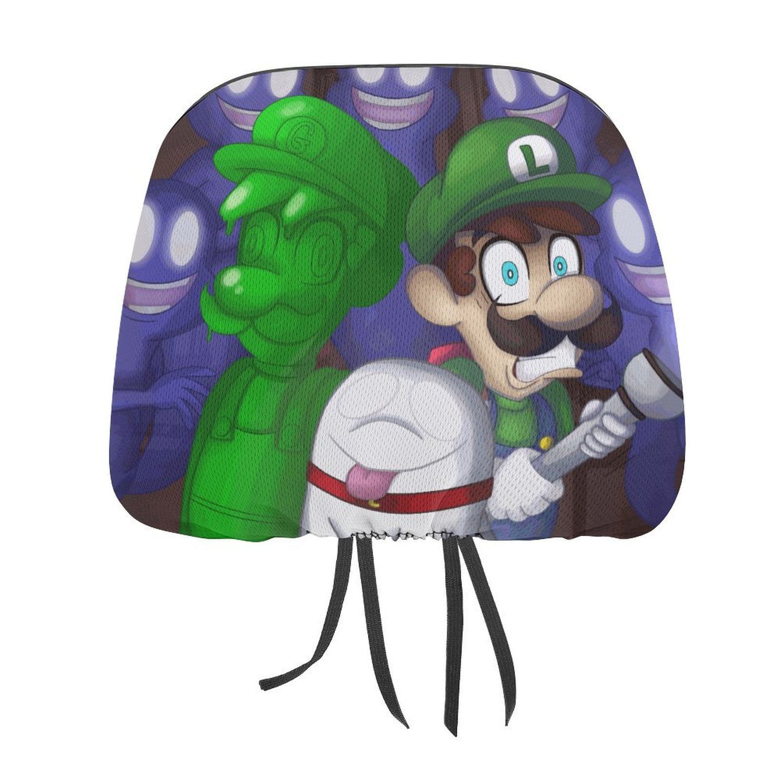 Boo Horror Luigi's Mansion Car Headrest Cover Accessories Vehicles Seat ...