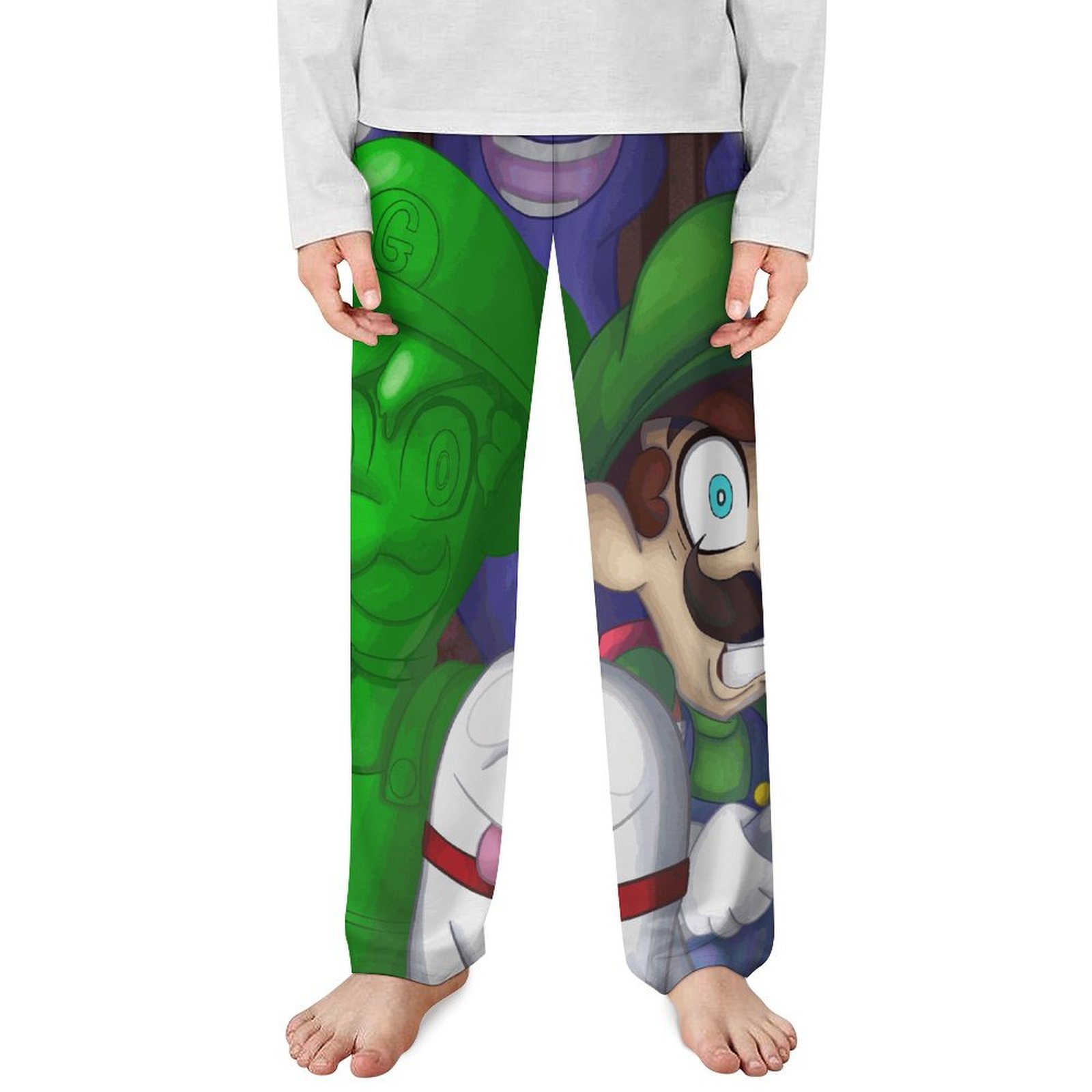 Boo Horror Luigi's Mansion Comfy Pajamas For Kids Cozy Lounge Straight ...