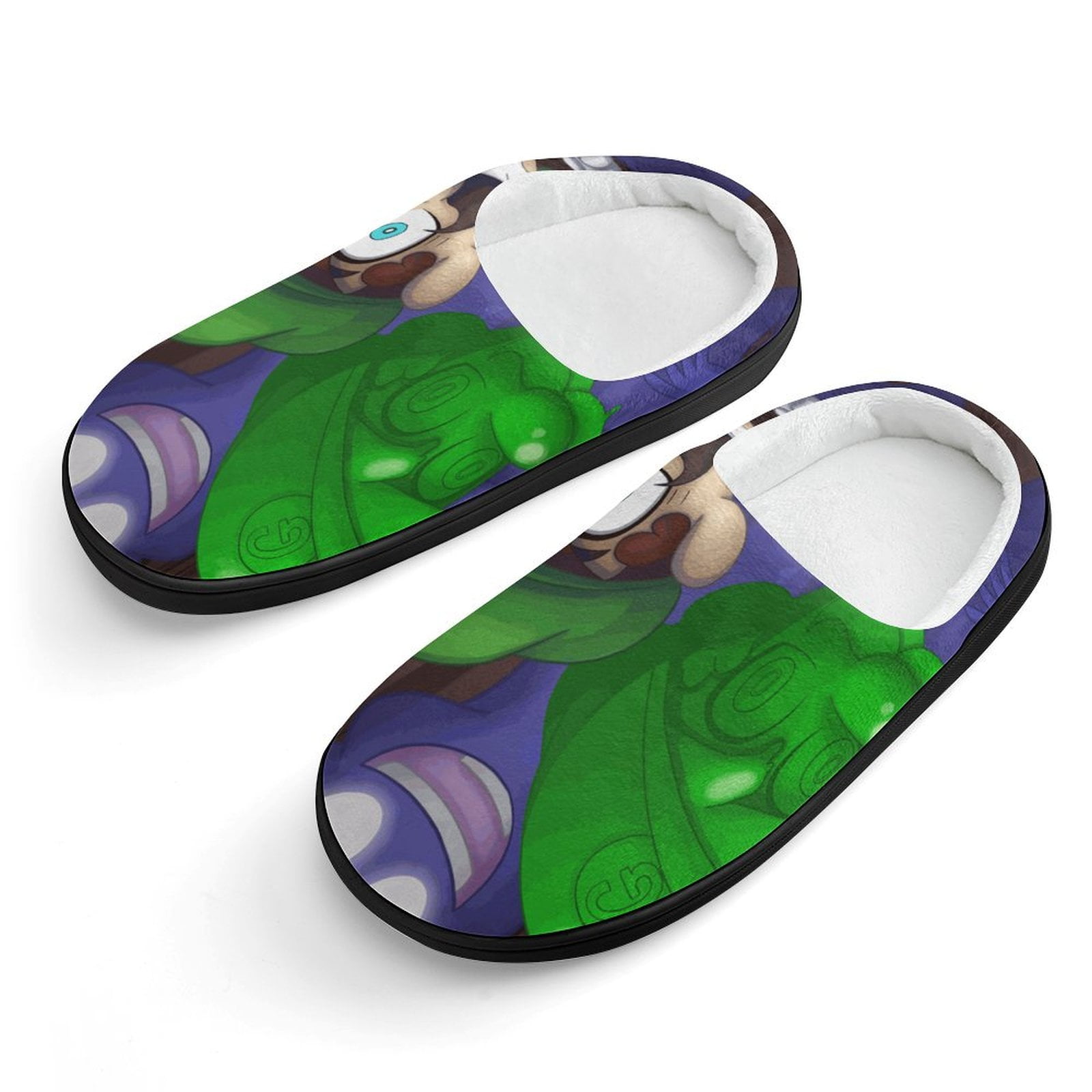 Boo Horror Luigi's Mansion Cotton Slippers For Kids Winter Warm Soft ...