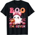 Boo I'M Seven Ghost Seventh 7Th Birthday Women Unisex S-5XL T-Shirt ...