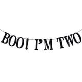 Boo I'm Two Banner, Two Spooky, 2nd Birthday Decor, Halloween 2nd ...
