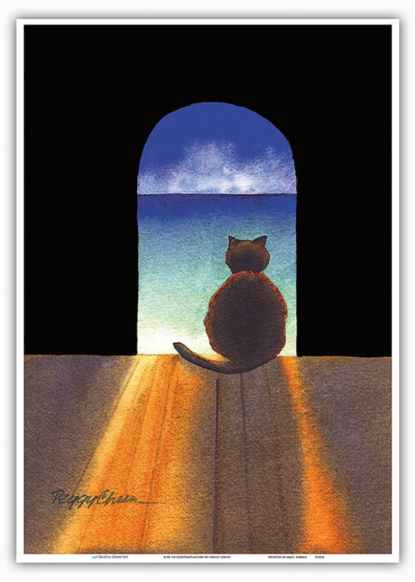 Boo In Contemplation - Hawaiian Black Cat (ʻeleʻele Popoki) Sea (Kai ...