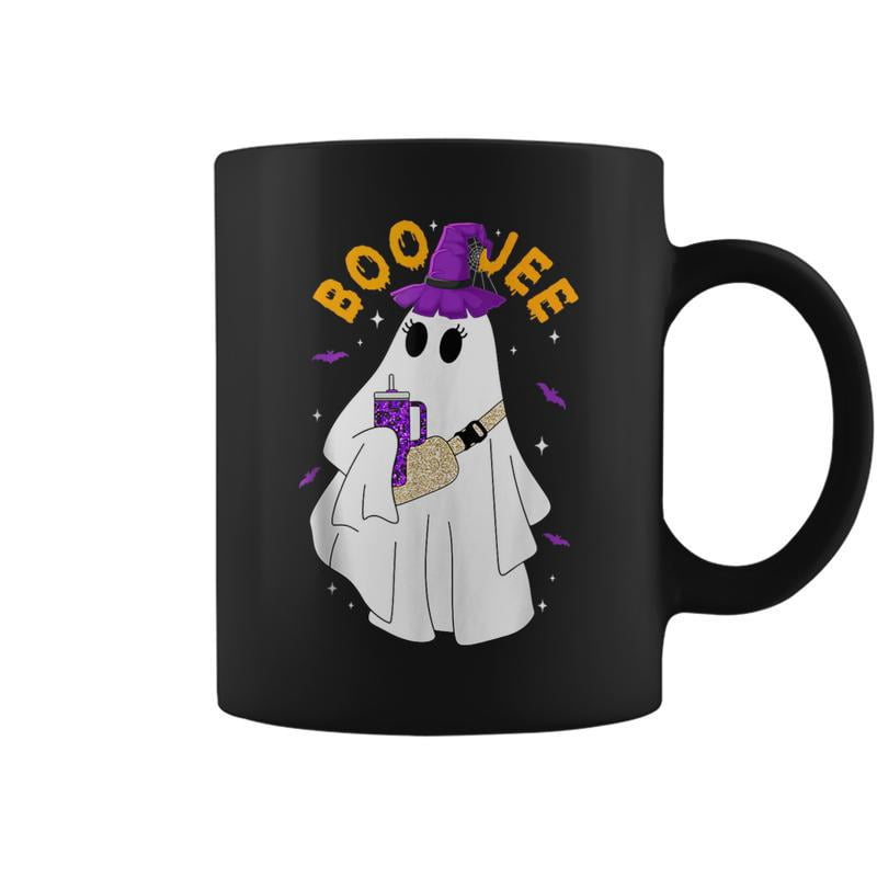 Boo Jee Boujee Halloween Cute Boo Ghost Spooky Costume Coffee Mugs ...