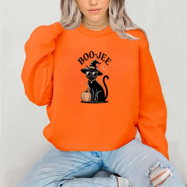 Boo Jee Cat Women Halloween Creepy Black Kitty Funny Boujee Themed ...