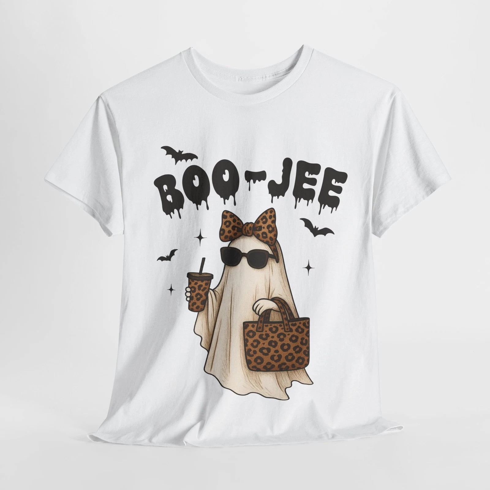 Boo - Jee Ghost Halloween T-Shirt, Spooky Scary Horror Tees, Ghostly ...