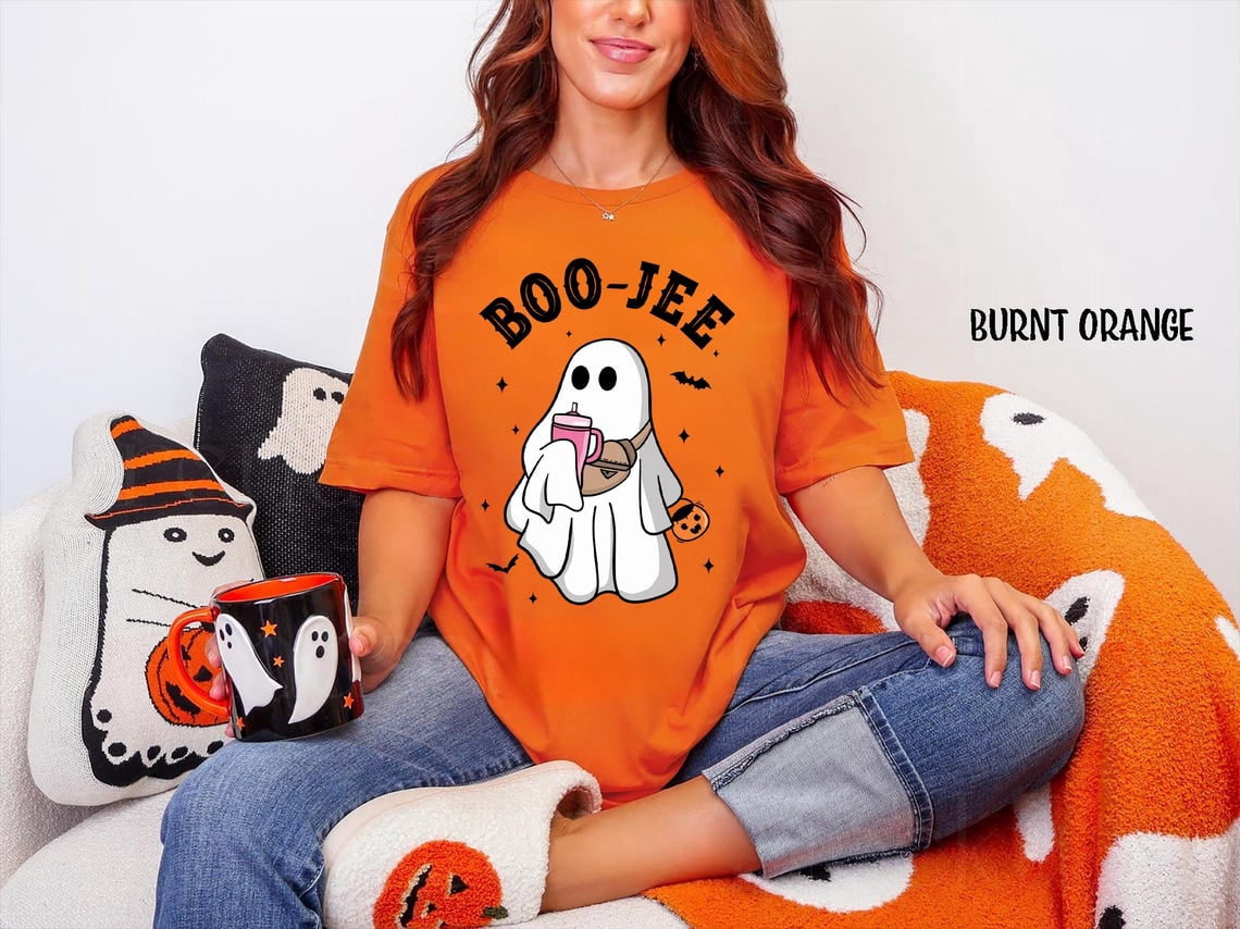 Boo Jee Shirt, Ghost Sweatshirt, Boo Shirt, Spooky Ghost Hoodie, Spooky ...