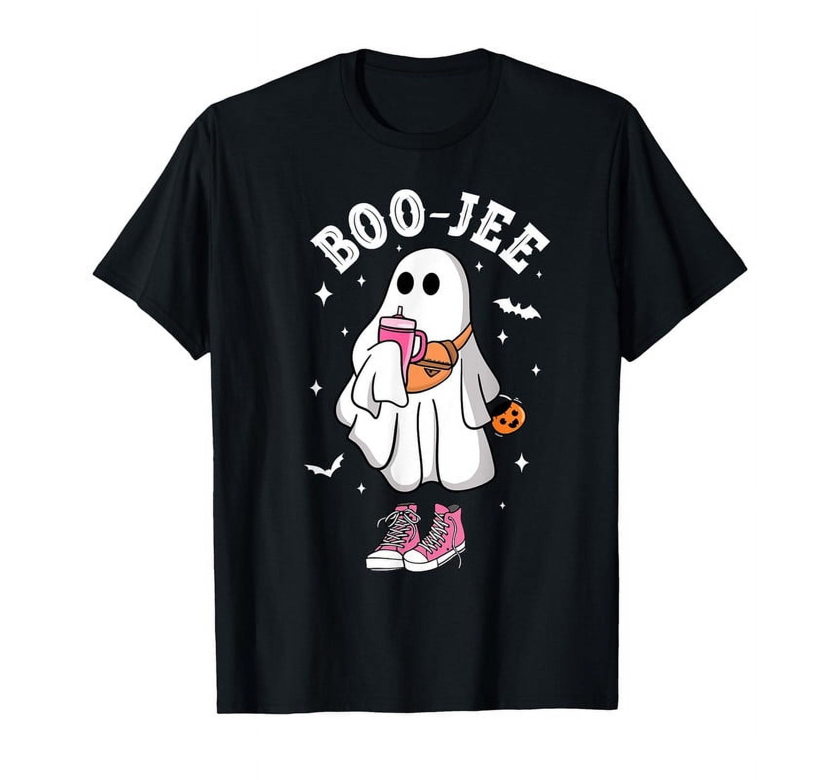 Boo-Jee Spooky Season Cute Ghost Halloween Costume Boujee T-Shirt ...