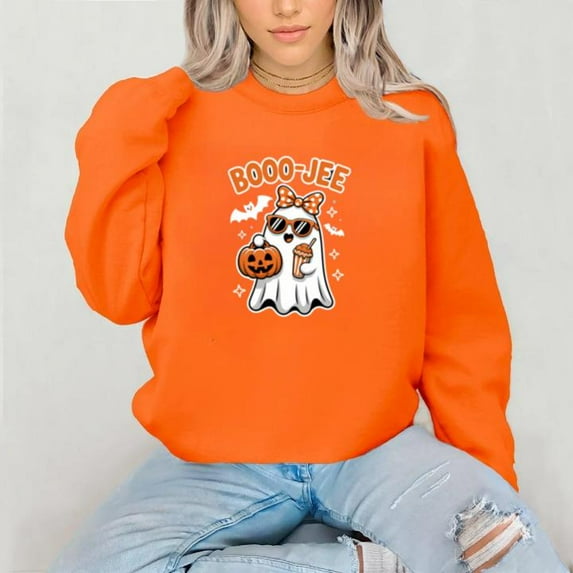 Boo Jee Trick Or Treat Creepy Ghost Jack O Lantern Halloween Fun ...