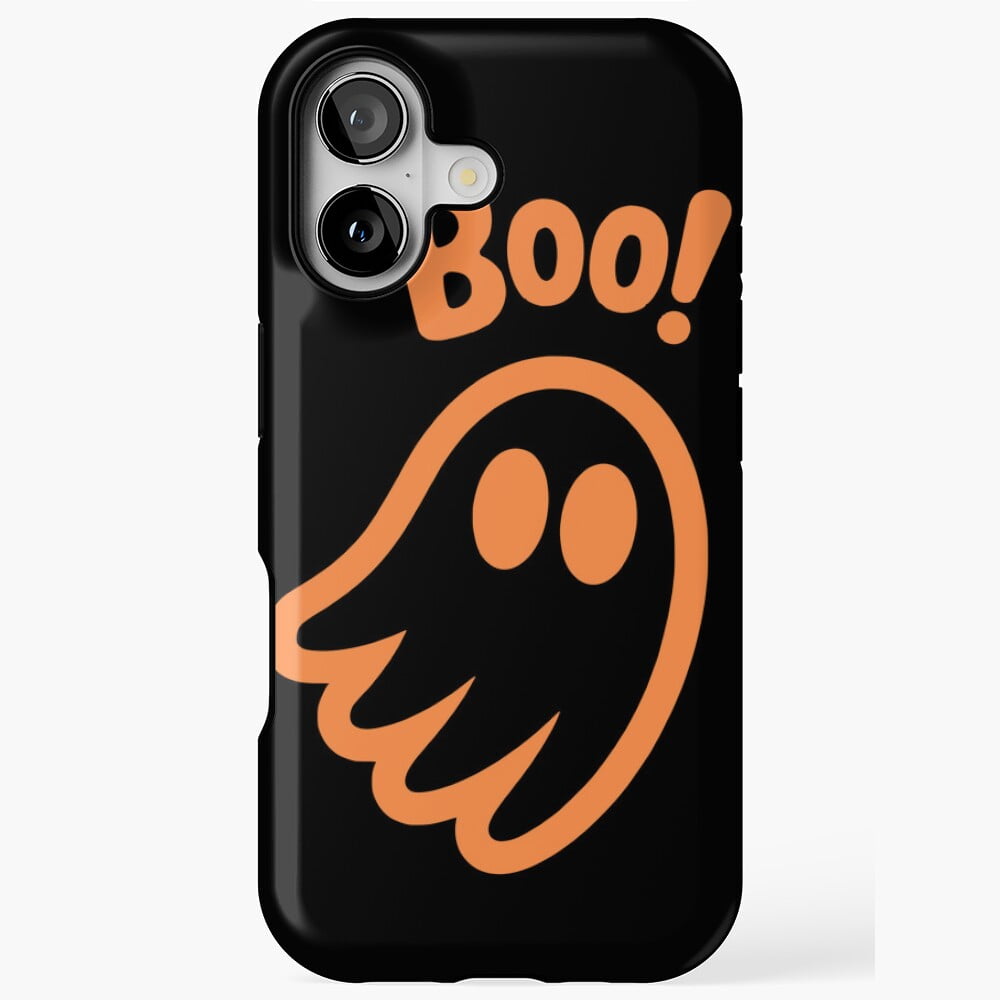 Boo Kids Friendly Ghost Cute Design iPhone Case 17 16 15 14 13 12 11 ...
