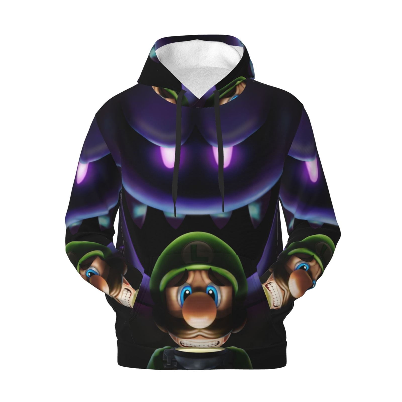 Boo Luigi's Mansion Game Men's Sweatshirt Hoodies Soft Plush Fleece ...