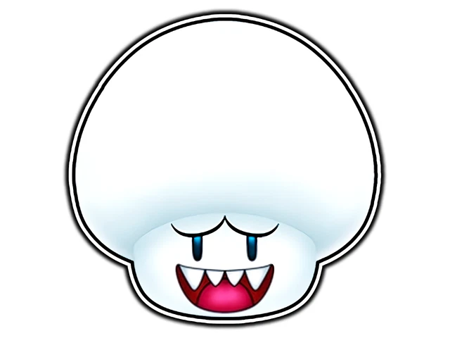 Boo Mushroom Power Up Waterproof Sticker Phone Decal Water Bottle ...