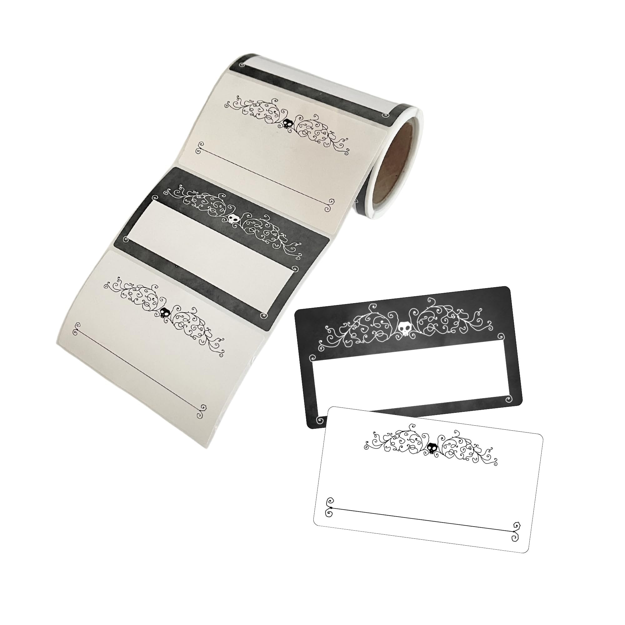 Boo My Name is Halloween Name Tags 100 pcs/Roll 2x3.5 Black with ...