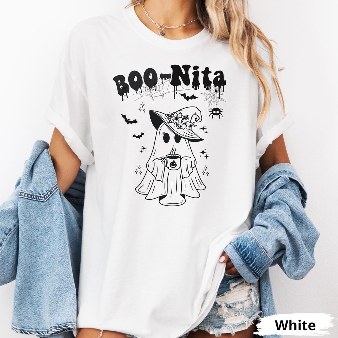 Boo-Nita Ghost Halloween Shirt, Funny Bilingual Latina Tee, Spooky ...