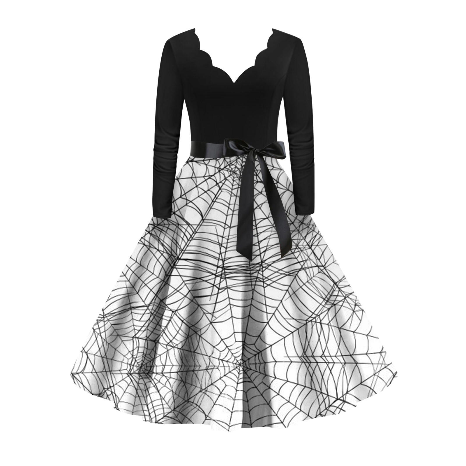 Boo Price! HIMIWAY Sweatshirt Dress Quirky Dress with a Spooky Hallowee ...