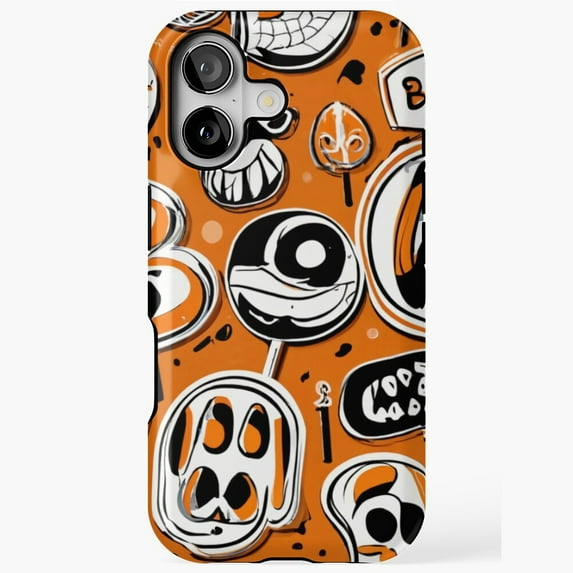 Boo Quote Pumpkin Ghost Autumn Design iPhone 17 through 11 Pro Max ...