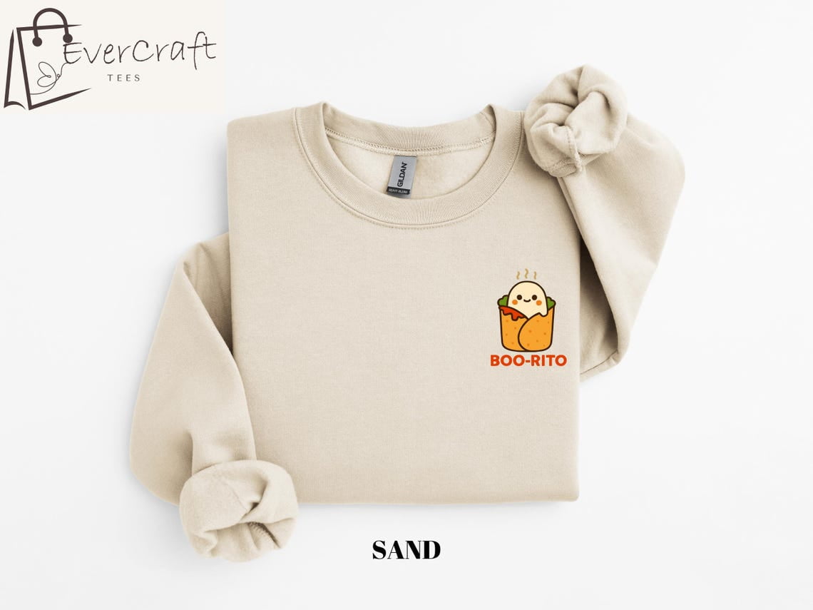 Boo Rito Ghost Shirt, Taco Boo Shirt, Spooky Mexican Food Lover Shirts ...