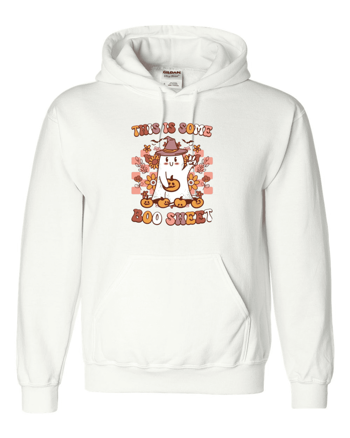 Boo Sheet Ghost Funny Halloween Party Humor Holiday Quote Hoodie Shirt ...